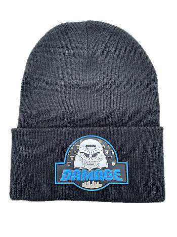 Black Cuffed "Tampa Bay Damage" Logo Beanie - Blue | Headgear | Shop ...